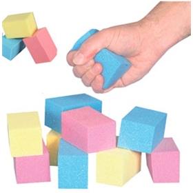 Geriatric Medical | T-FOAM CUBES MEDIUM BLUE 18/BX
