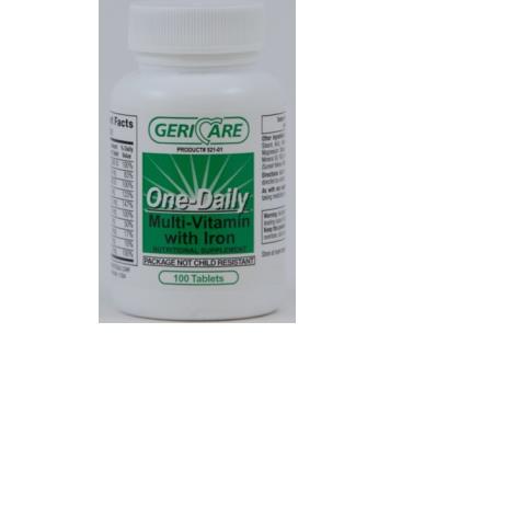 Geriatric Medical | VITAMIN MULTI W/IRON 100/BT