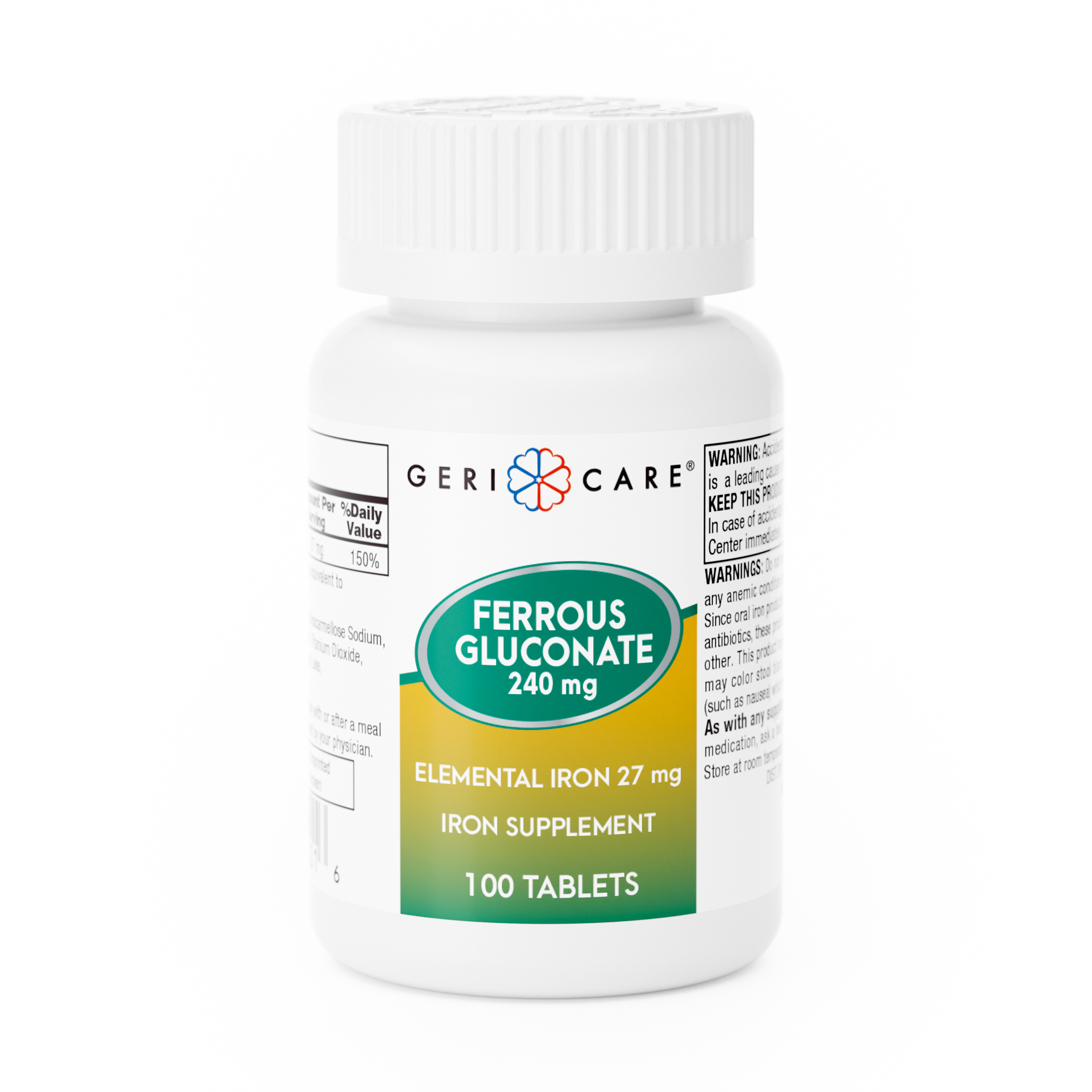 Geriatric Medical | FERROUS GLUCONATE 240MG 100/BT